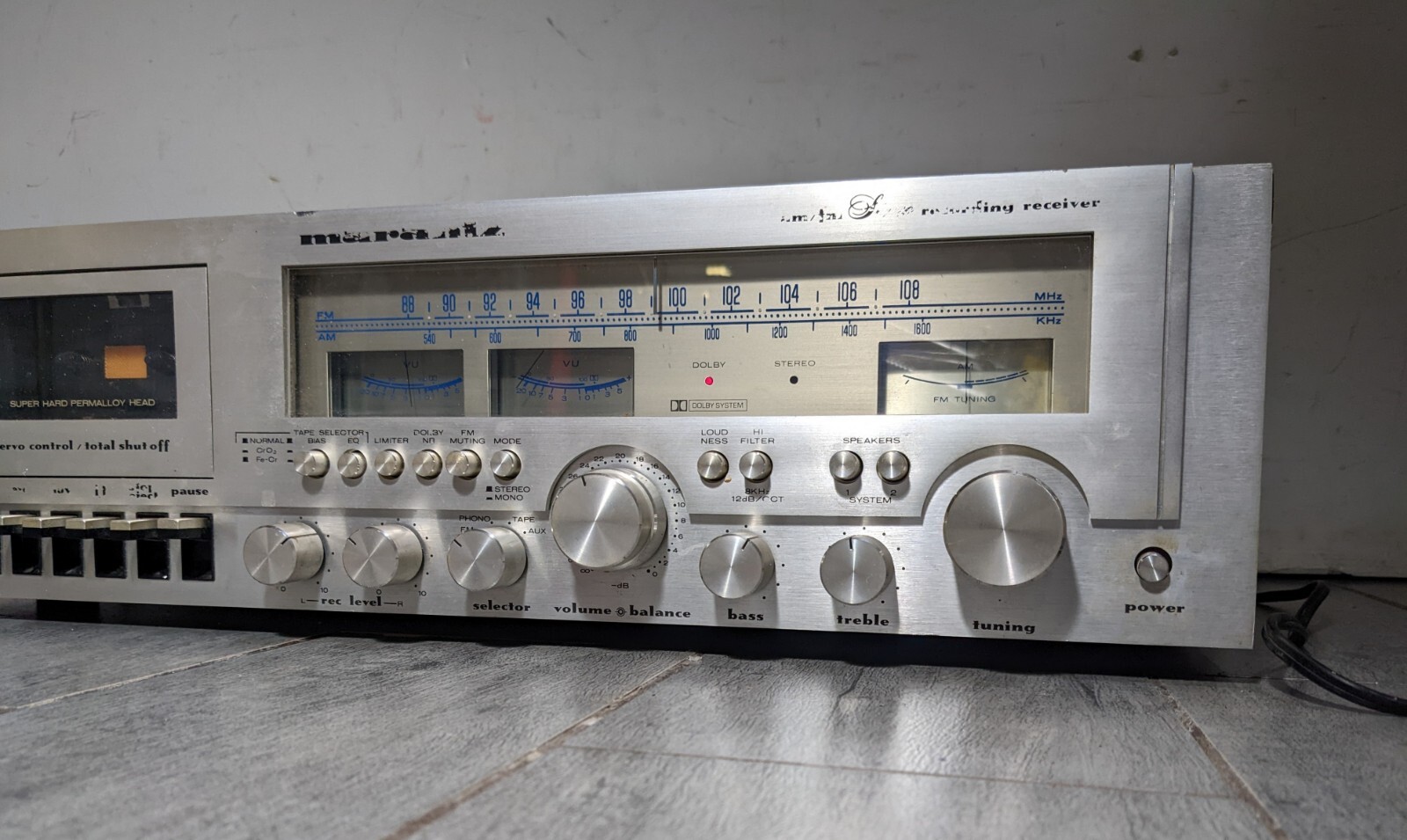 REPAIR: Vintage Marantz Model 4025 AM/FM Stereo Recording Cassette Tape ...