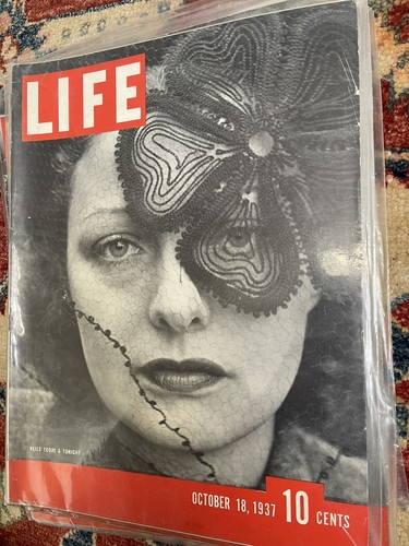 1937 OCTOBER 18 LIFE MAGAZINE - VEILS TODAY & TONIGHT COVER | eBay