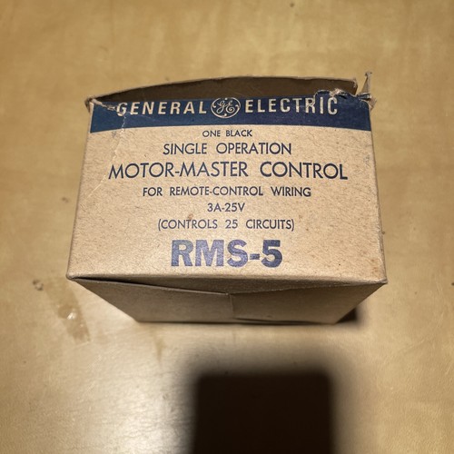 NEW OPEN BOX - GE Single Operation Motor-Master Control RMS-5 | eBay
