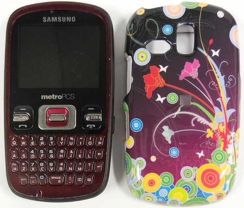 Samsung Freeform SCH-R350 - Red and Black ( MetroPCS ) Rare CDMA Phone ...