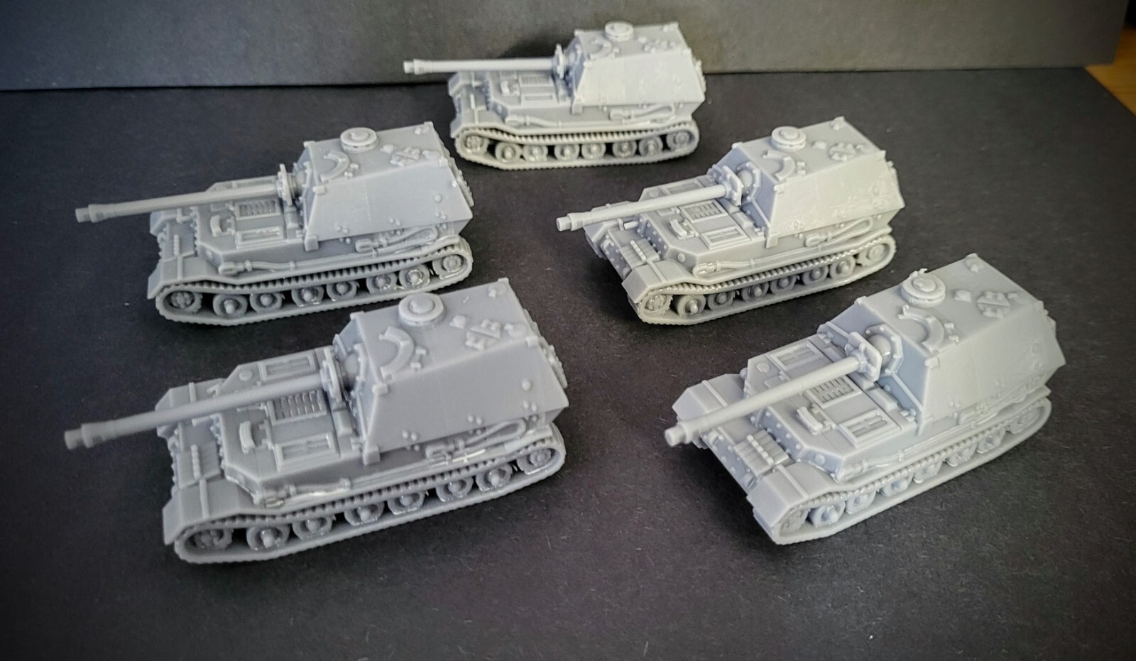 HO Scale German Elefant tank destroyer platoon X5 1/87th | eBay