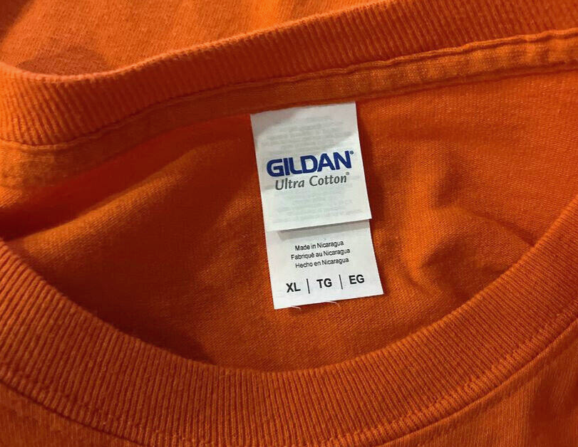 Vintage Gildan Garnos Hunting Ranch Mens T-Shirt XL Long Sleeve Orange ...