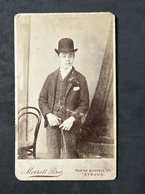 CDV Dapper Man 1889 Cane Fob By Merrett Stroud Victorian Fashion ...