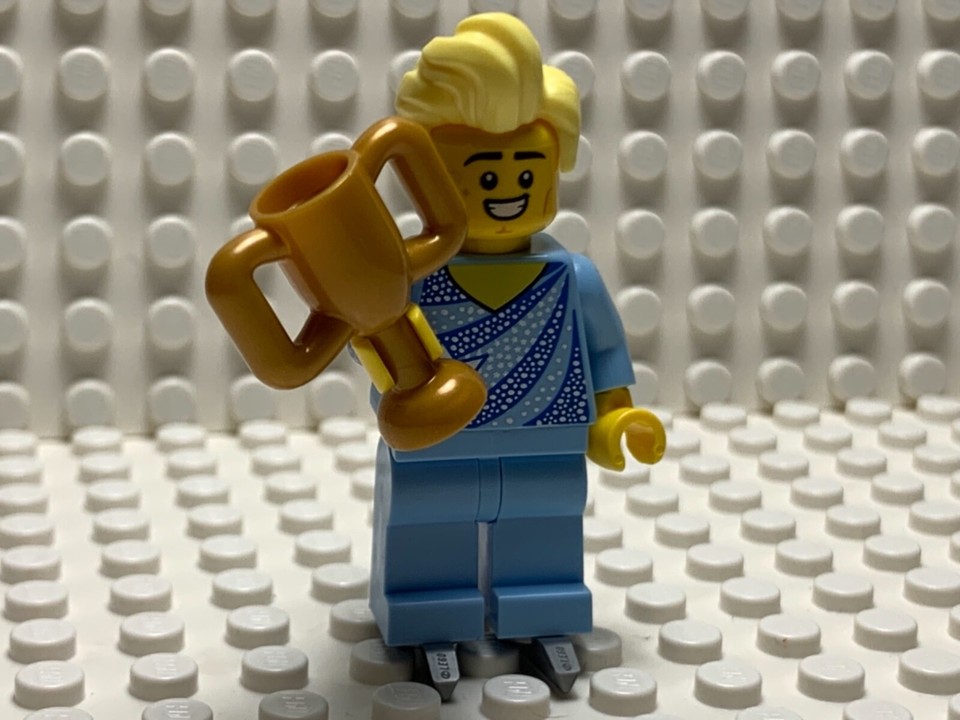 lego series 22 cmf figure skater champ new rare lego minifigure lot ...