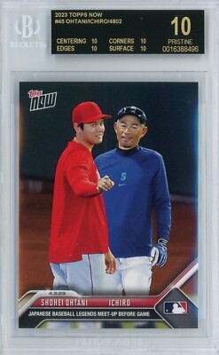 2023 TOPPS NOW MLB #45 OHTANI, ICHIRO - BGS PERFECT BLACK LABEL QUAD 10 | eBay