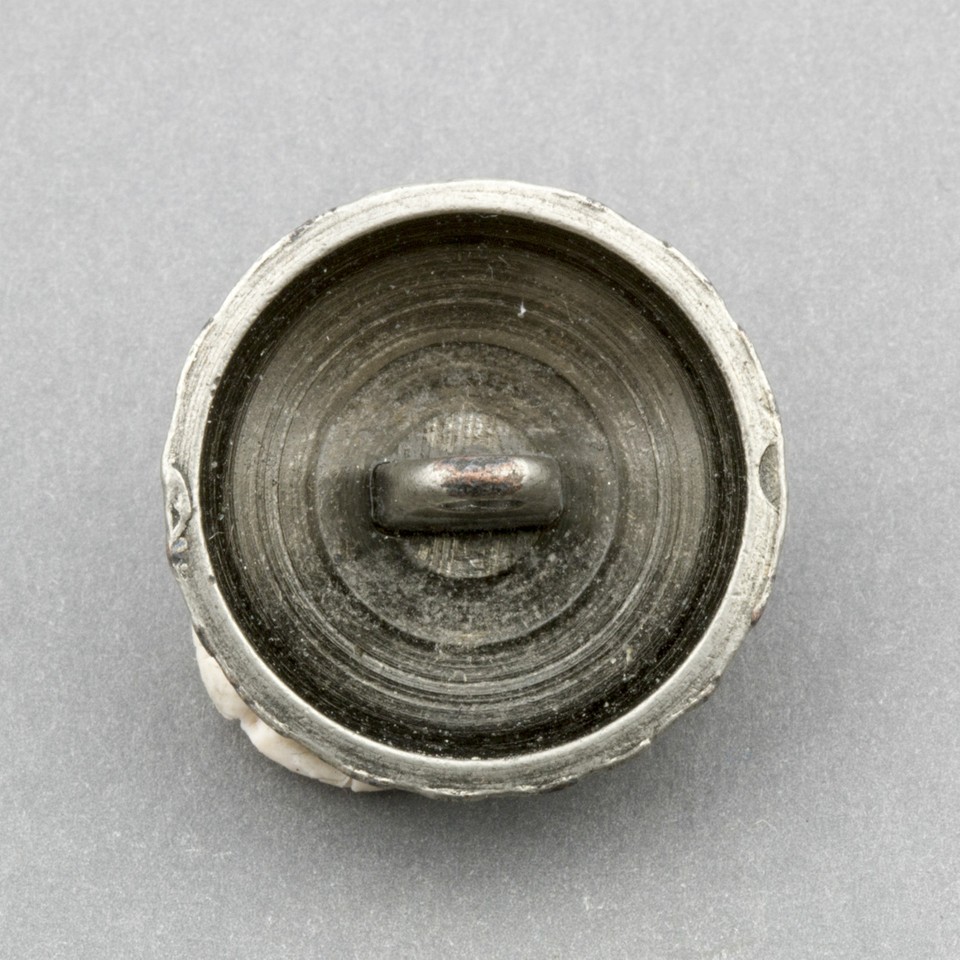 High Quality Vintage Button Metal Dull Silver Checkerboard 20mm ...