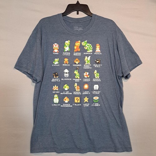 Super Mario Bros Pixel Art All Characters Classic NES… - Gem