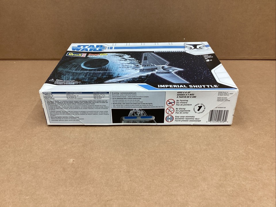 Star Wars Imperial Shuttle Snap Tite Model Kit 85-1858 By Revell - NIB ...