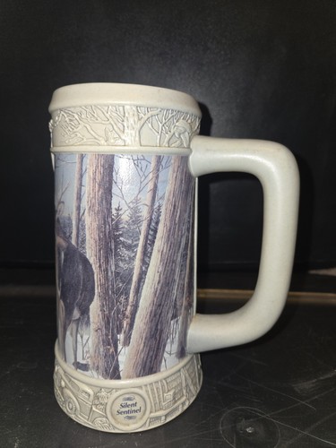 Silent Sentinel Miller 7 inch beer stein holiday 1998 Collectible Deer ...
