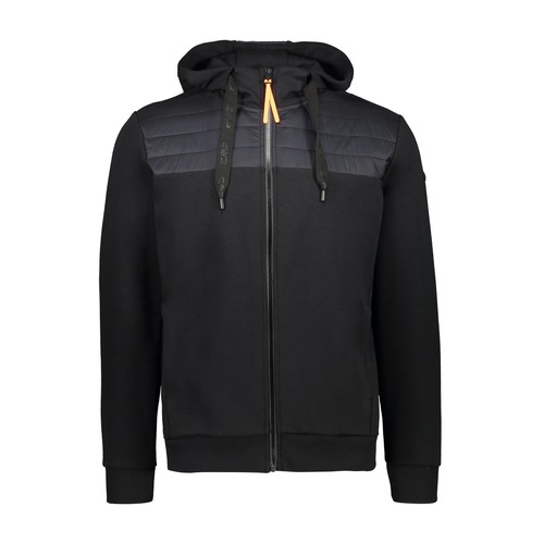 CMP Hommes MAN VESTE HYBRIDE FIXE CAPUCHE Noir Adventure Taille 50 | eBay