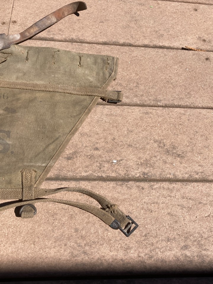 US Army WW1 M1910 Haversack Pack Tail Field Gear Equipment Unit Marked ...