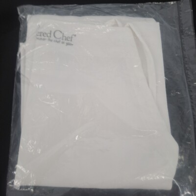 Pampered Chef Cooking Apron White Discover the Chef in You | eBay