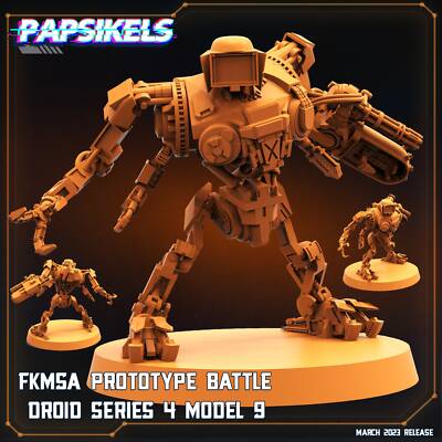 FKMSA Prototype Battle Droid Series 4 Model 9 | DnD Miniatures ...