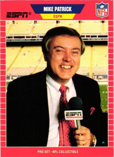1989 Pro Set #7 Mike Patrick Announcer Collectibles | eBay
