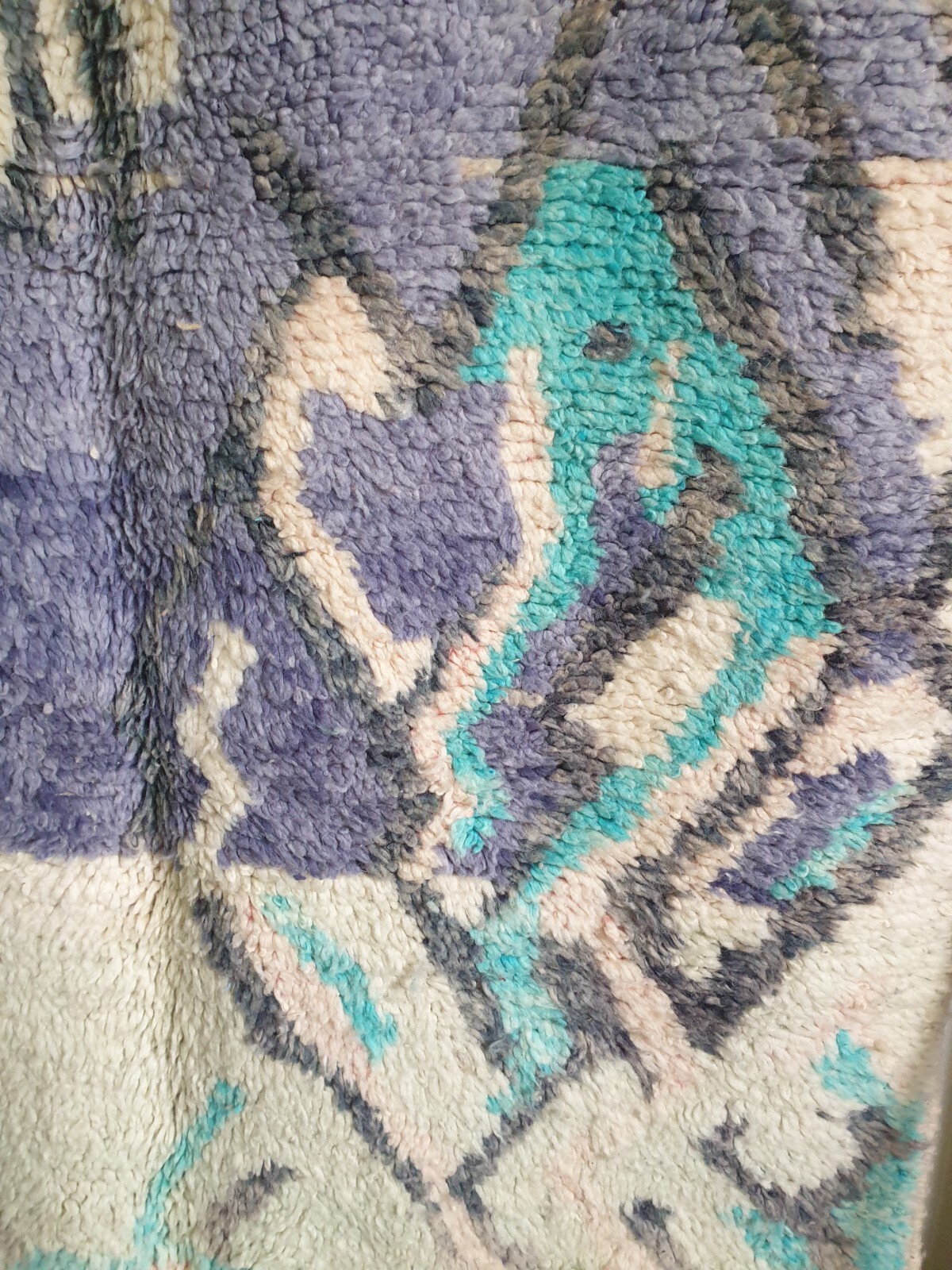 Vintage Hand-Knotted Area Rug 4' x 7' Traditional Wool Carpet Tribal ...