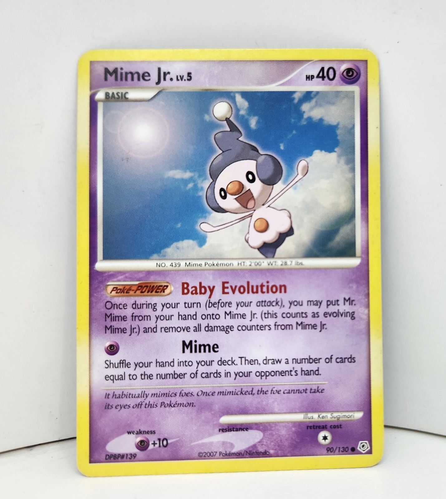Pokemon TCG Card Mime Jr. LV.5 Diamond & Pearl 90/130 Common 2007 | eBay