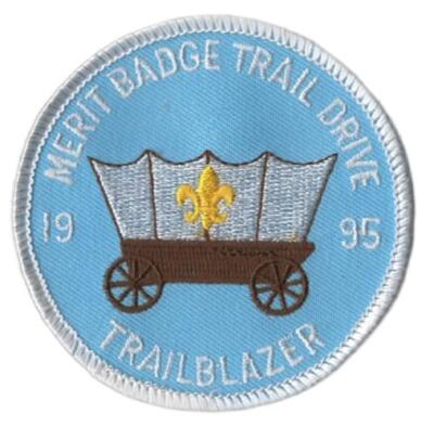 1995 Merit Badge Trail Drive Trailblazer BSA Patch WH Bdr. [VA-3117] | eBay