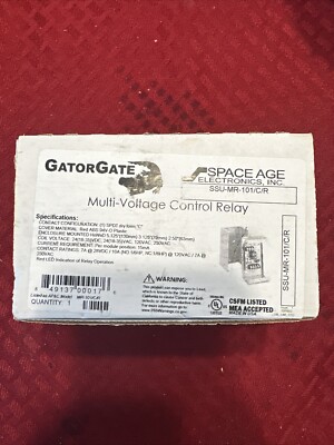 Space Age Gator Gate Multi-Voltage Control Relay SSU-MR-101/C/R | eBay