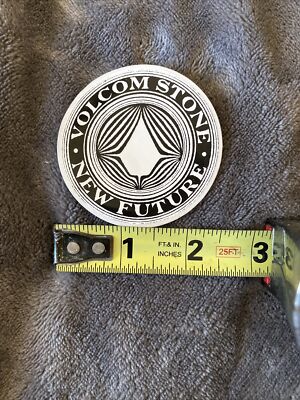 VOLCOM STONE NEW FUTURE STICKER Volcom 2.5 in Round Skate Snowboard ...