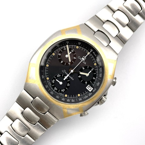 Omega Vintage Watch Polaris Seamaster Chronograph Cal.1675 37mm 18K ...