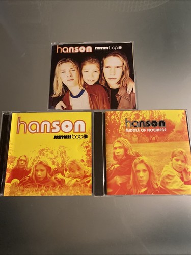 Hanson CD LOT - MMMBop Import & USA Singles & Middle Of Nowhere 💿 ...