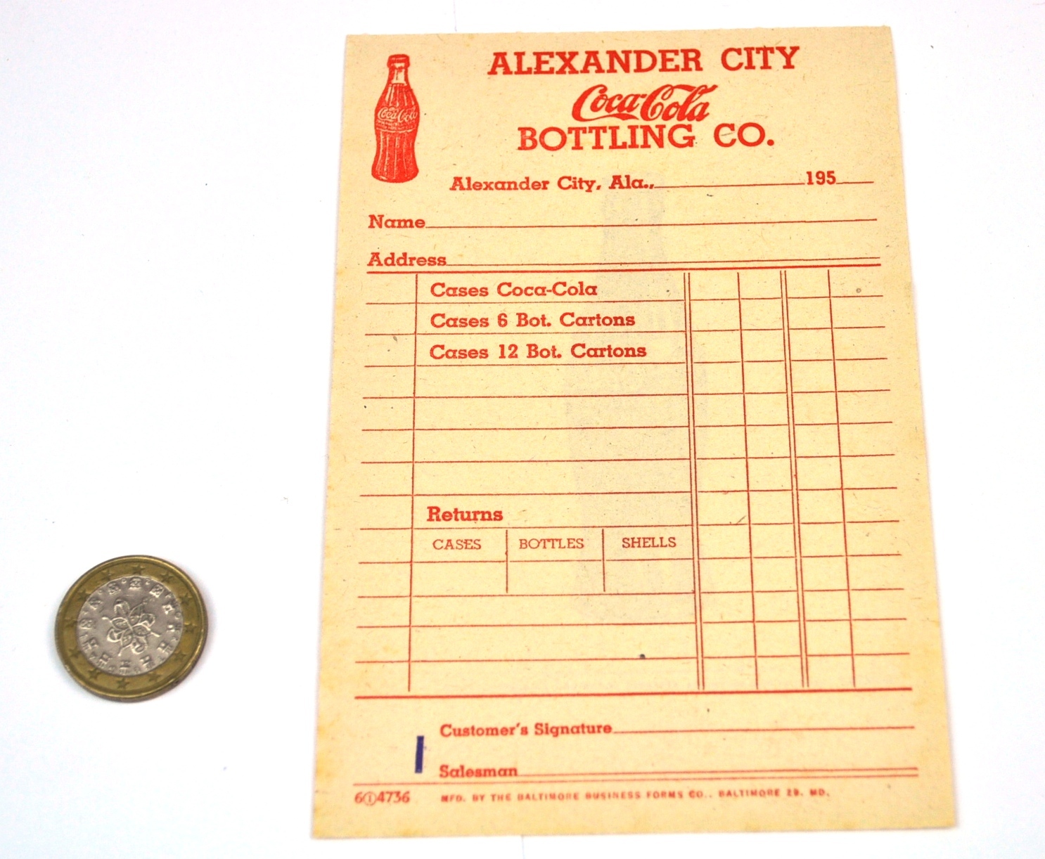 Coca-Cola Coke USA Stationery Coupons Checks Envelopes Order Sheet ...