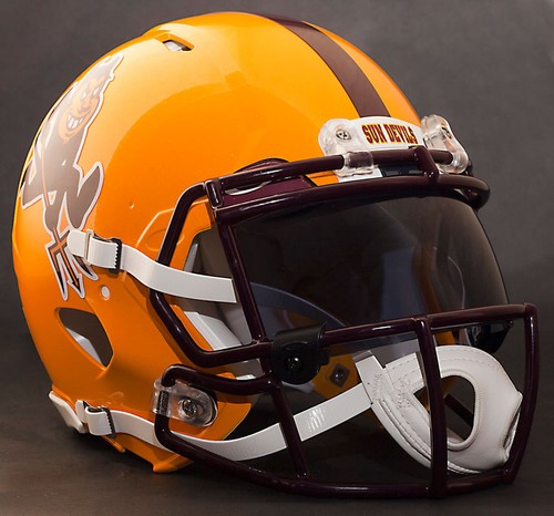 *CUSTOM* ARIZONA STATE SUN DEVILS ASU NCAA Riddell SPEED Replica ...