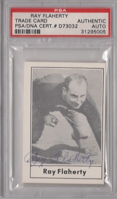 Ray Flaherty 1977 Touchdown PSA/DNA Signed Autograph Card Giants HOF ...