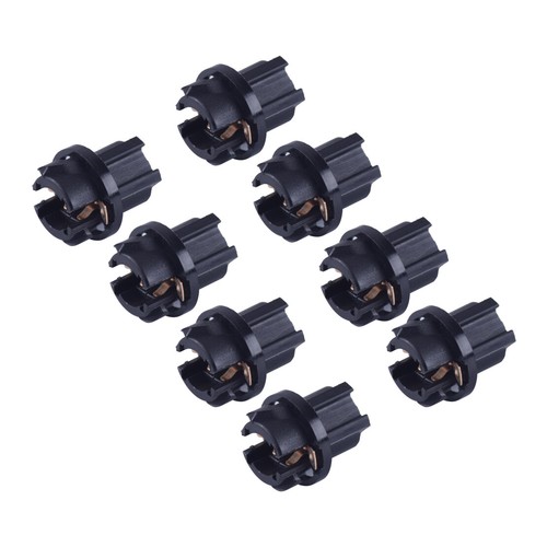 8pcs T5 Socket Twist Lock Instrument Panel Gauge Cluster Light Lamp ...