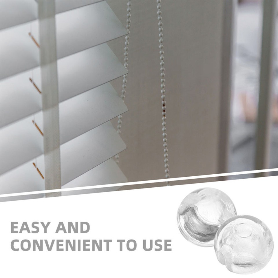 24Pcs Beads Chain Crimp Stop Roller Shades Beaded Chain Stop Buckle ...