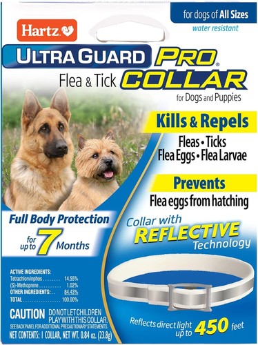 Hartz UltraGuard Pro Reflective Flea & Tick Collar for Dogs and Puppie | eBay