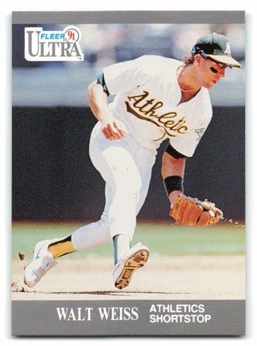 Walt Weiss 1991 Ultra BASEBALL #255 Oakland Athletics | eBay
