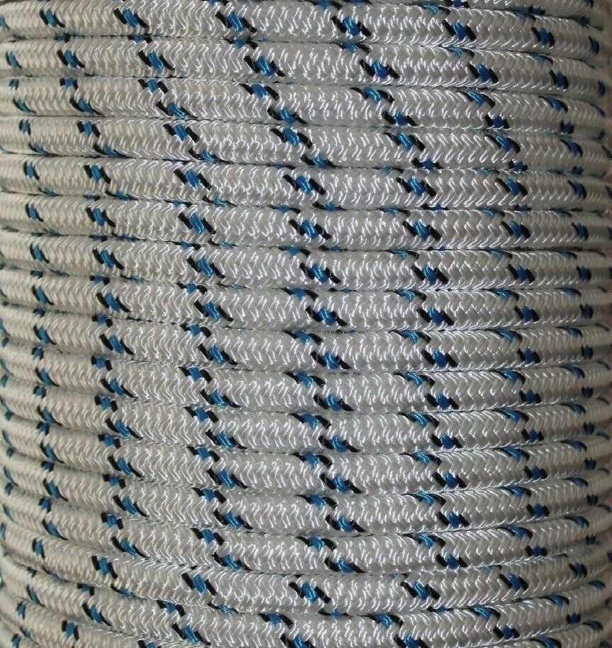 12mm 100m Polyester Rope Double Braid Marine Yacht Sailing Mooring Boat ...