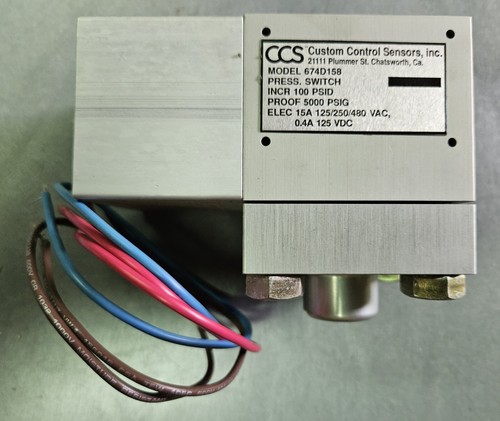 CCS Custom Control System Pressure Switch 674D158 - New | eBay