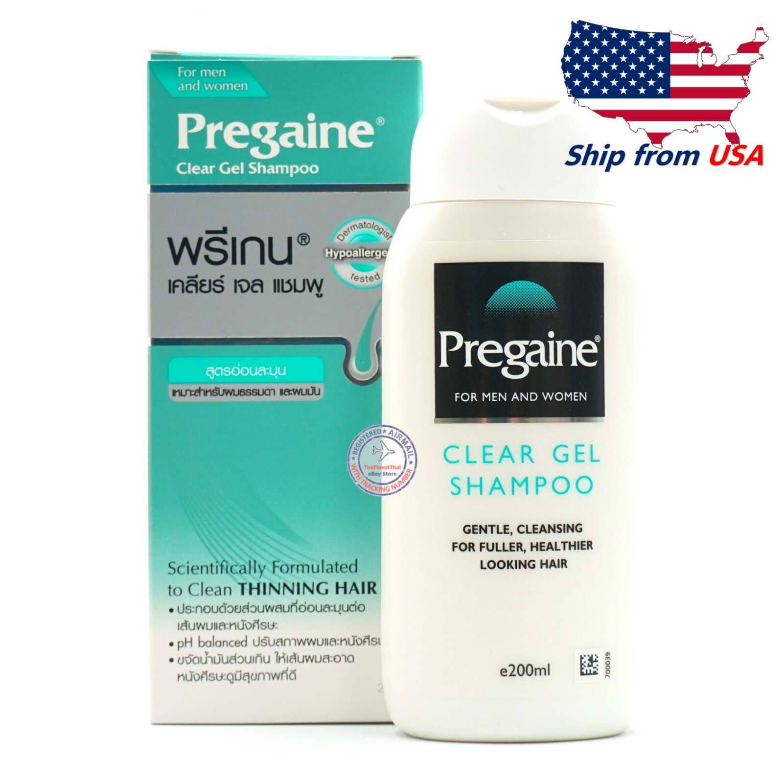 Buy Clear Gel Shampoo by Pregaine for Thinning Hair Gentle for Men ...