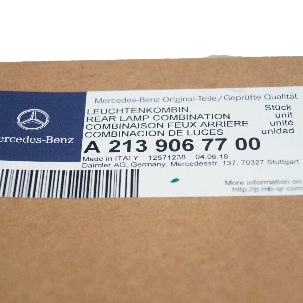 MERCEDES BENZ E S213 Rear Left Taillight A2139067700 Genuine for sale ...