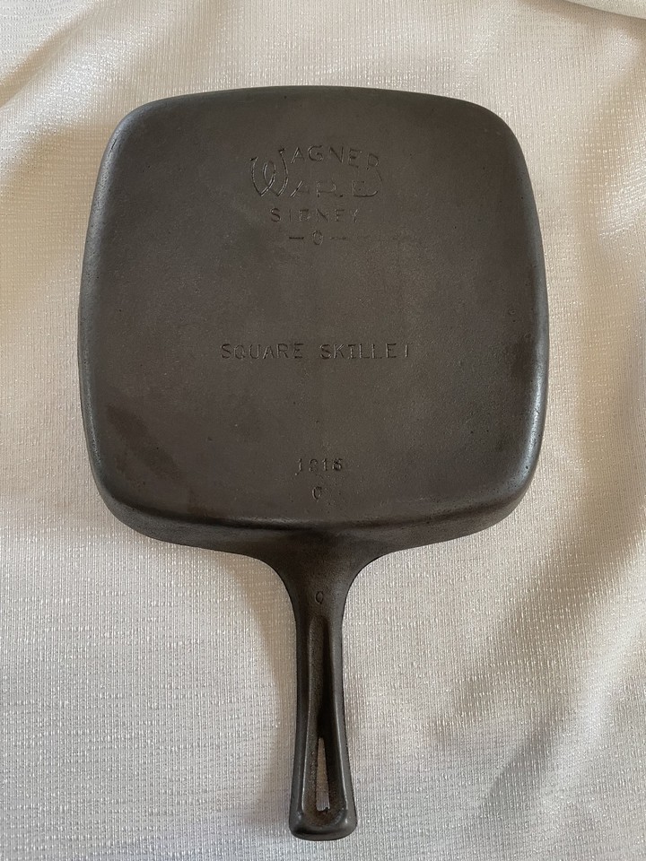 Clean Seasoned Wagner Ware Vintage Cast Iron Square Skillet 1218 Sits ...