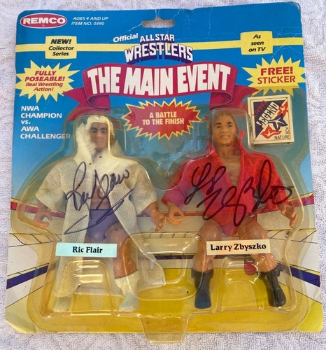 REMCO AWA RIC FLAIR vs LARRY ZBYSZKO WRESTLING FIGURES WWF WWE ...