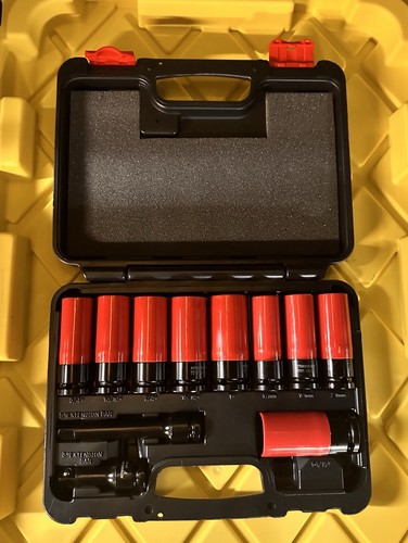 PITTSBURGH 1/2 in. Drive Super High Torque Lug Nut Impact Socket Set ...