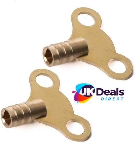 Radiator Plumbing Bleed Bleeding Key Keys Solid Brass for Venting Air ...