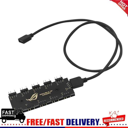 Motherboard RGB Synchronization HUB Splitter 1 to 10 RGB SYNC Extension ...