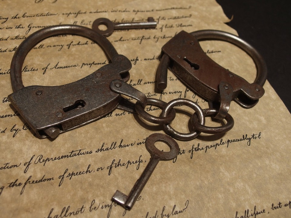 Antique Vintage Style Wrought Iron Handmade Handcuffs Shackles | eBay