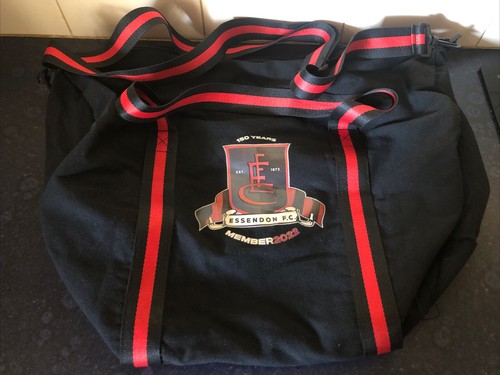 AFL Essendon Bombers Footy Member Sports Bag 150 Years Commemorative ...