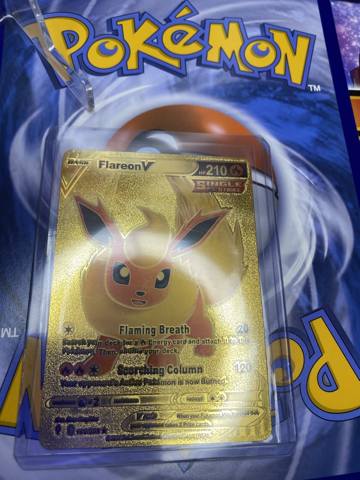 Flareon V 169/203 Gauze Gold Mint Pokemon Cards | eBay