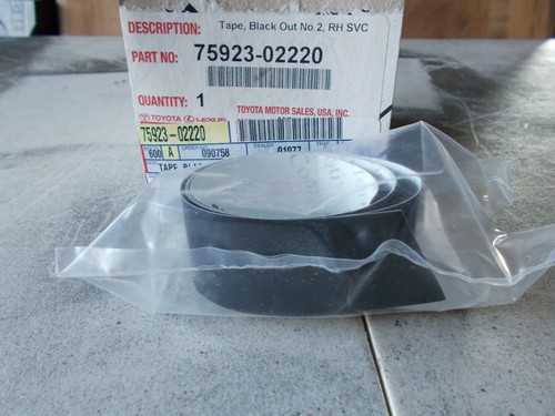 New Toyota Black Out Tape 75923-02220 | eBay