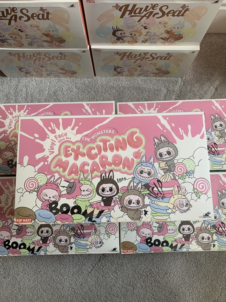 POPMART Labubu BLINDBOX SET – Excited Macaron The Monsters 6PCS–SEALED ...