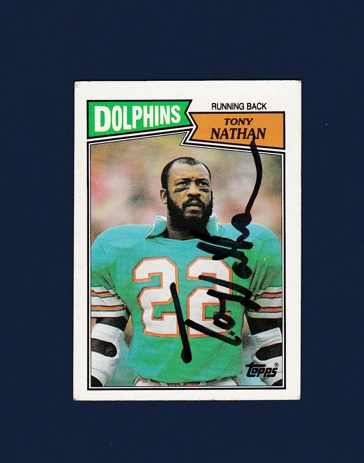 Tony Nathan signed Miami Dolphins 1987 Topps football card | eBay