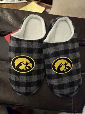 Iowa Hawkeyes - NCAA Men's Plaid Slippers By FOCO Sz Small (7-8) NWT | eBay