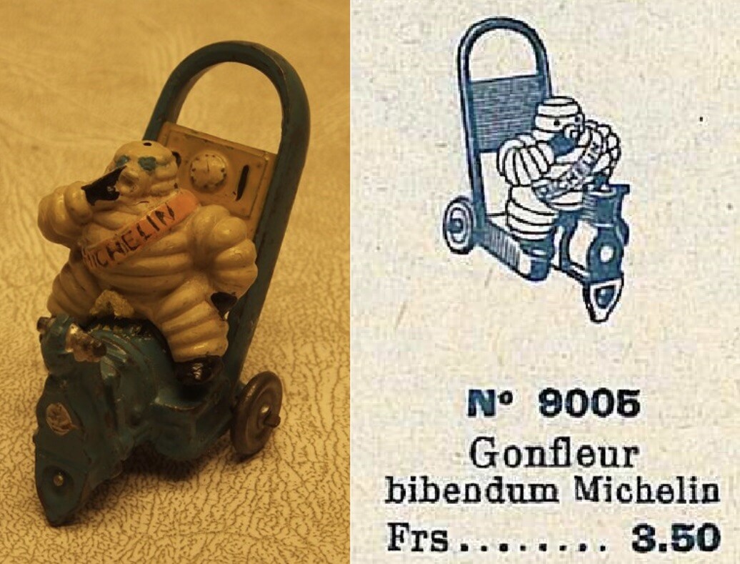 Gonfleur Bibendum Michelin pour circuit L'Auto-Route Jouet LR Louis ...