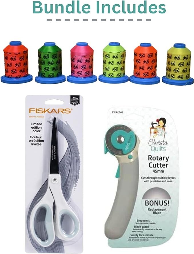 Ever Sewn EverSewn Ce line Sewing Machine Bundle with 6 Pack Threads ...